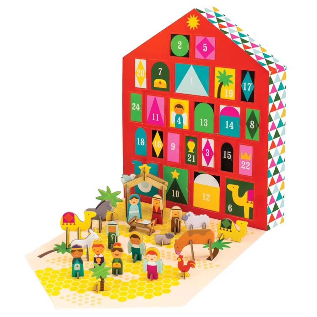 Childrens Nativity Advent Calendar | 3D Christmas Scene with Nativity ...