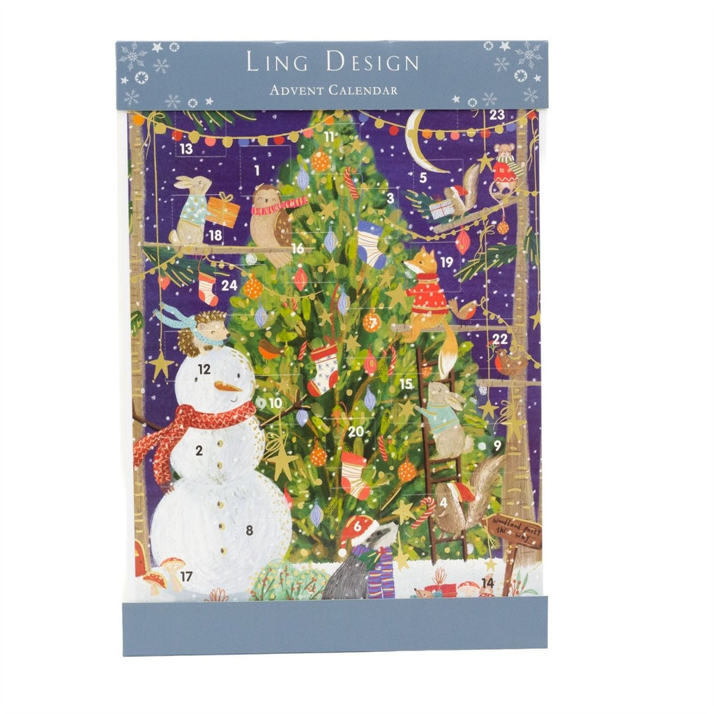 Decorating the Tree Christmas Advent Calendar | Snowman Advent Calenda ...