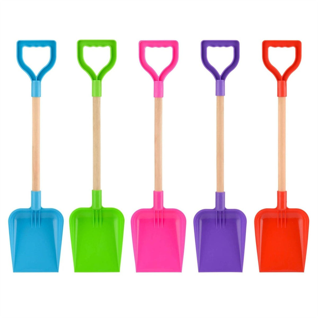 22-Inch Square End Spade with Wooden Shaft & Plastic Grip – For Kids ...