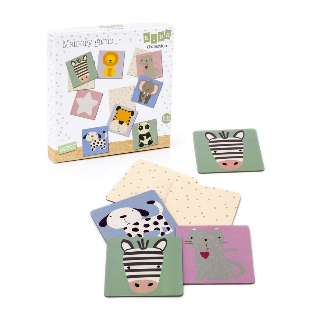 24 Piece Animal Memory Games For Kids Childrens Memory Matching Snaps ...