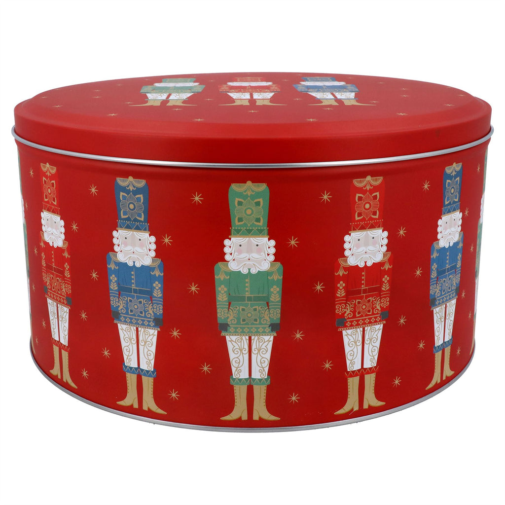 Nutcracker Christmas Cake Tin | Festive Round Kitchen Storage Tin - 23 ...