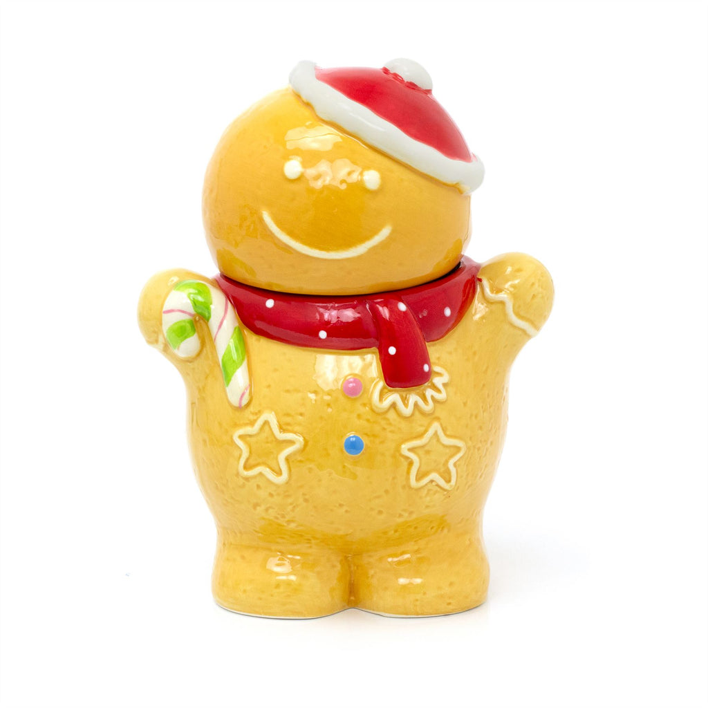 Christmas Gingerbread Storage Jar Ceramic Gingerbread Cookie Jar Biscu ...
