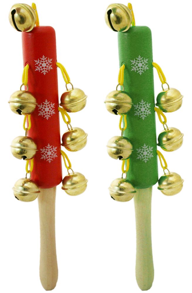 Jingle Bells Christmas Jingle Stick Instrument - Colour May Vary – Carousel