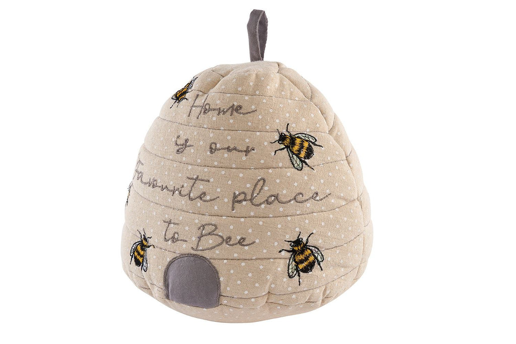 Beehive Fabric Doorstop - Honey Bee Doorstopper - Novelty Bumblebee Do ...
