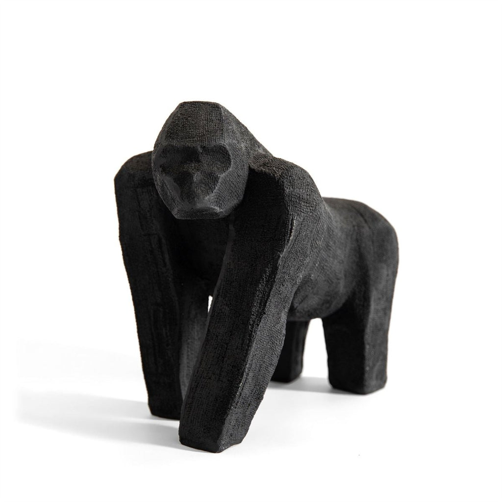 Abstract Black Gorilla Ornament | Gorilla Statue Silverback Wildlife S ...