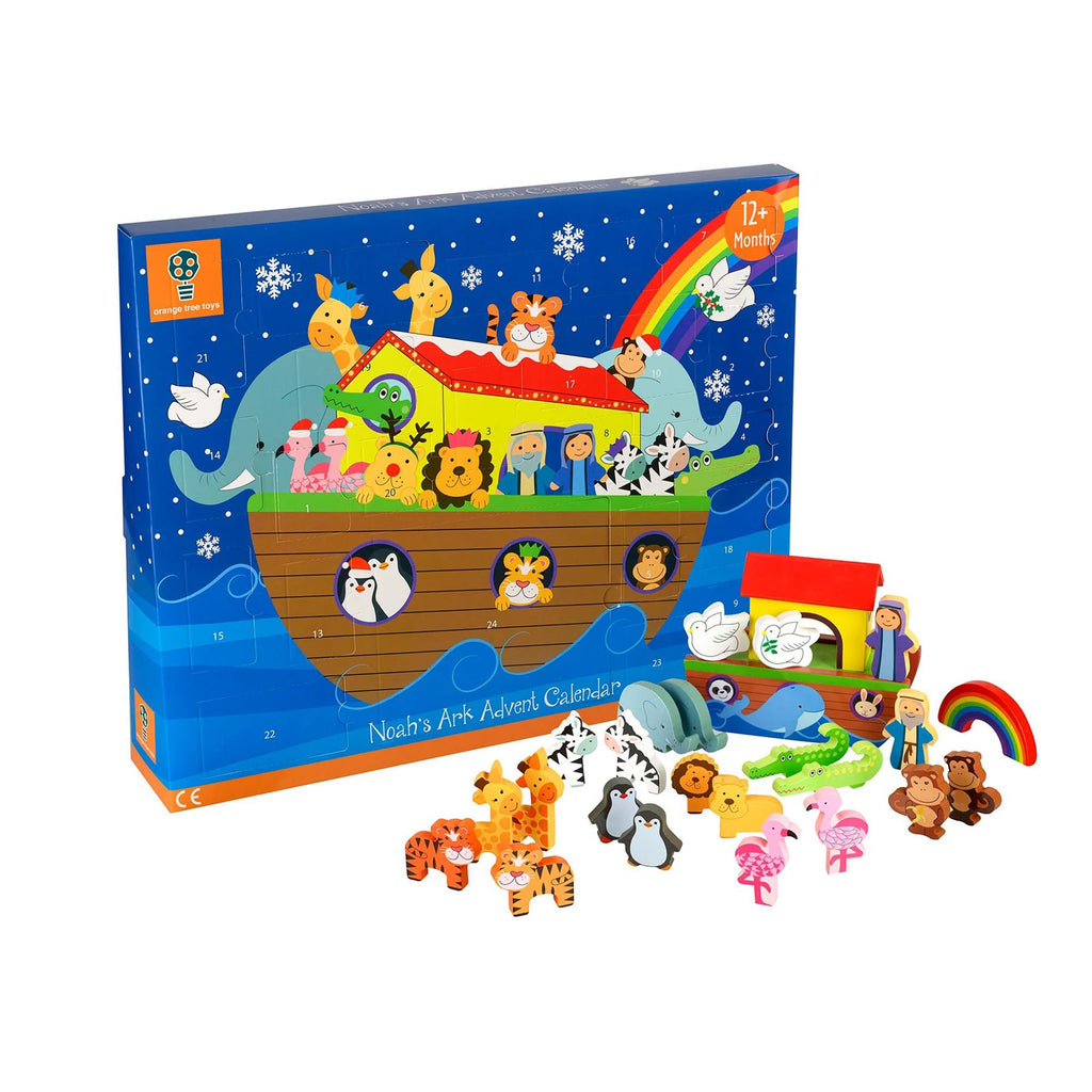 Children's Wooden Noah's Ark Christmas Advent Calendar | Wood Advent C ...