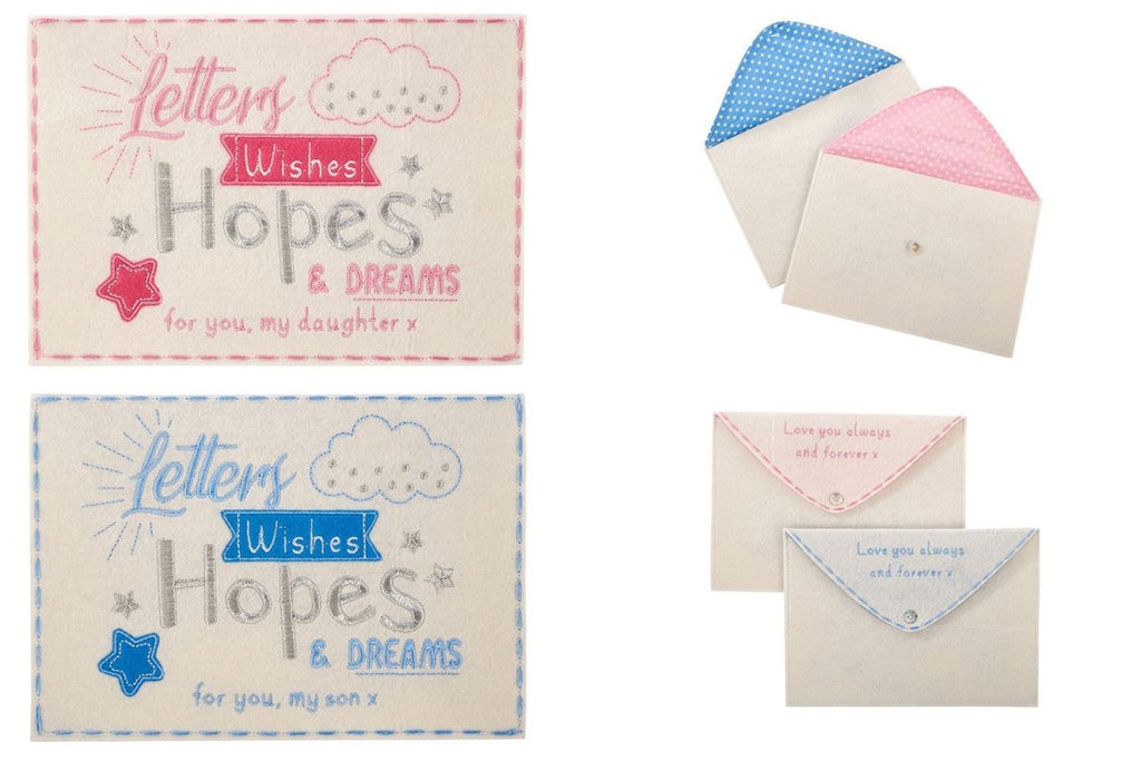 Beautiful Embroidered Felt New Baby Letters, Wishes Hopes And Dream Ke ...