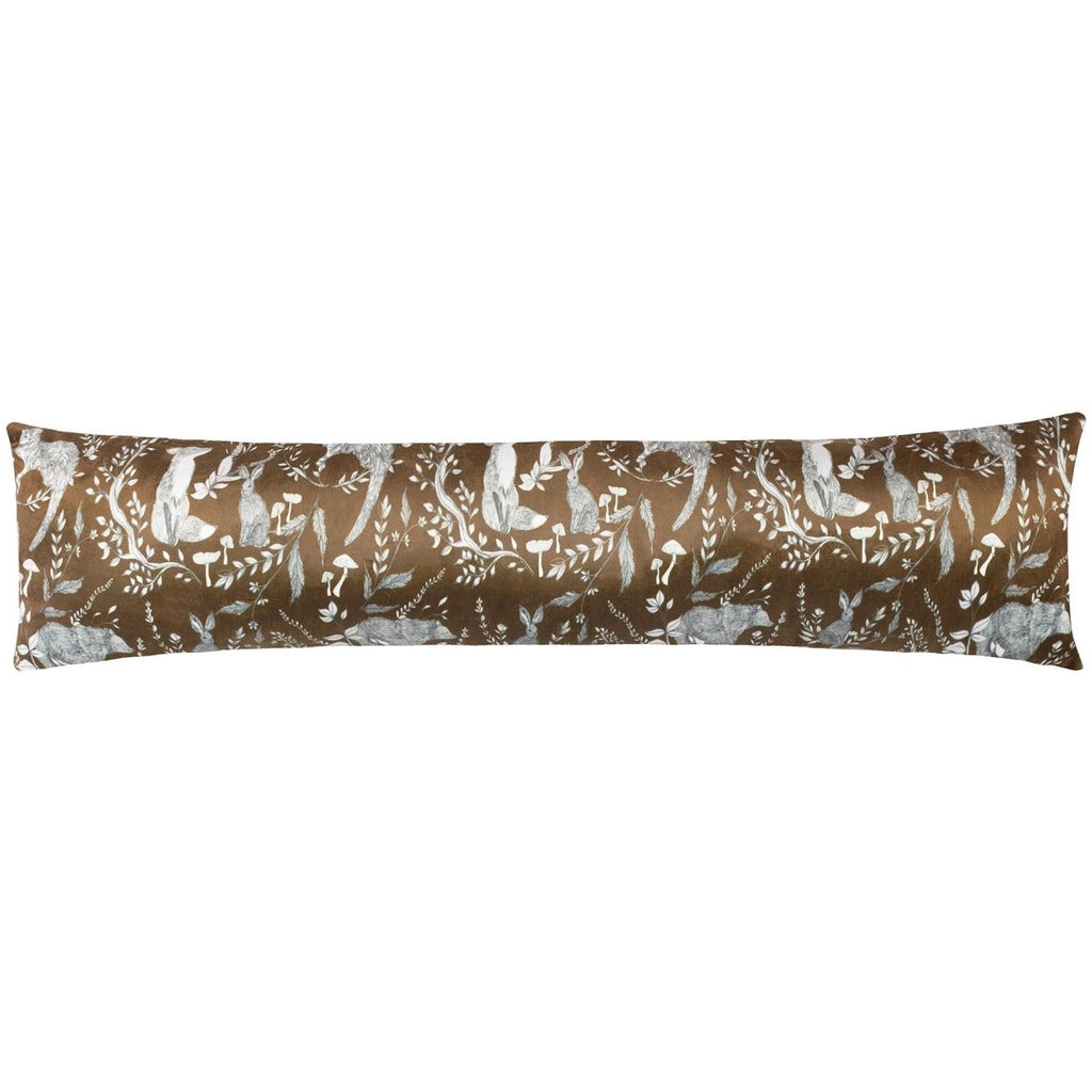 Buckthorn Amber Fabric Draught Excluder | Forest Animals Velvet Draft ...