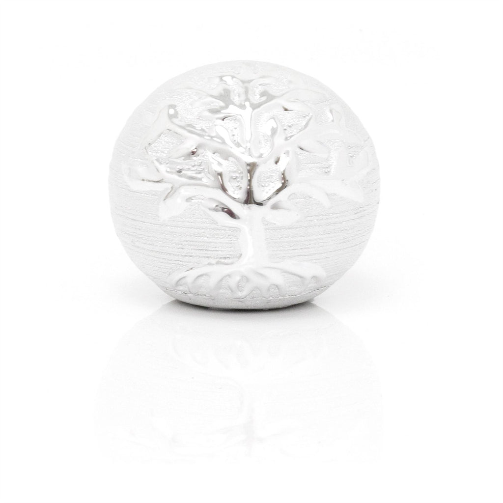 Silver Ceramic Tree Of Life Ornament | Decorative Tree Of Life Ornamen ...