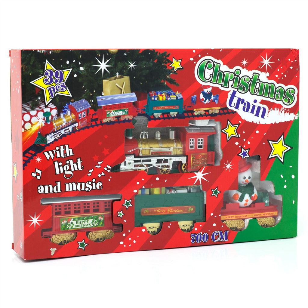7m Musical Christmas Train Toy | 22 Feet Under Tree Train Set | Batter ...