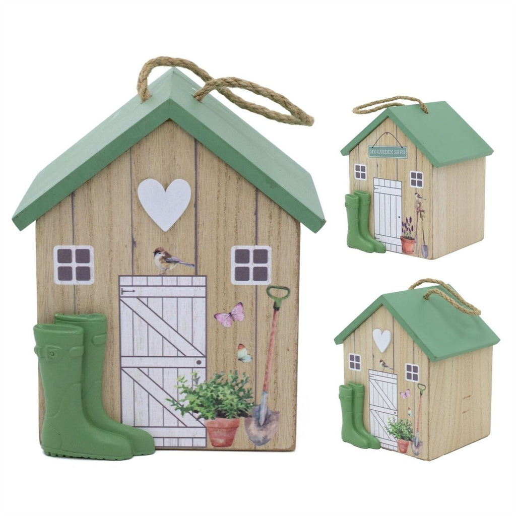 Charming Wooden Shed Doorstop | Cute Wood Door Stop with Jute Handle ...