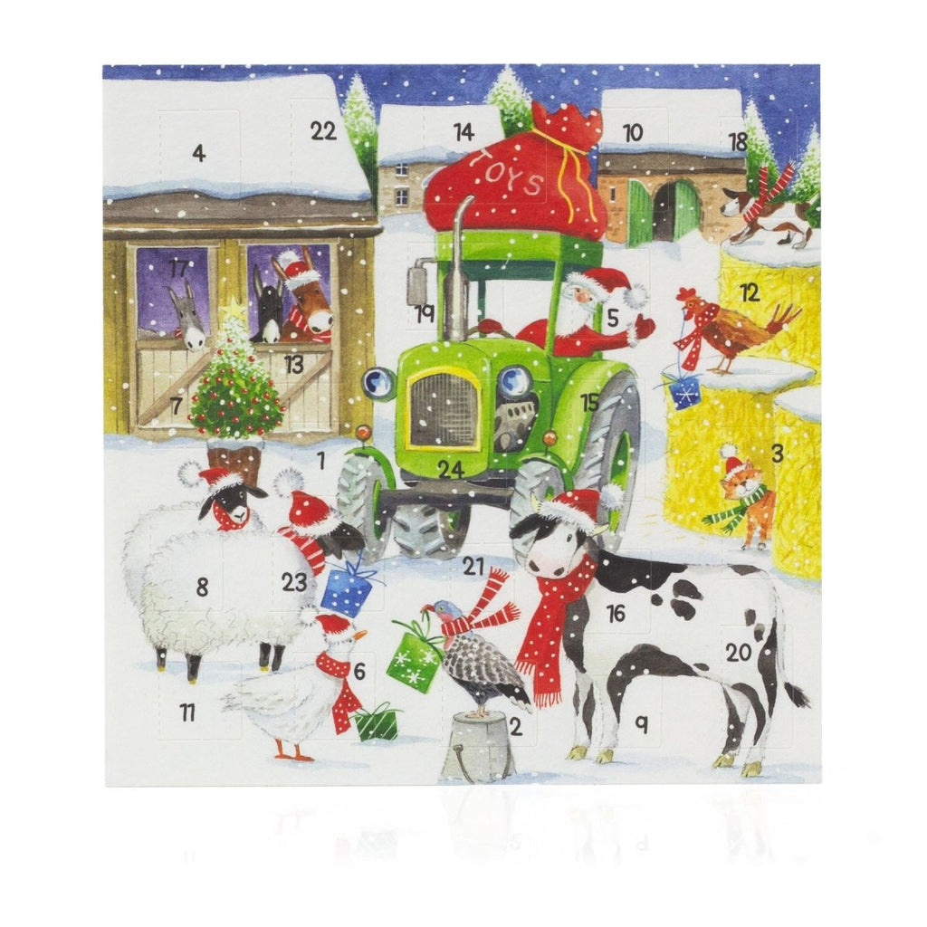 Christmas on the Farm Advent Calendar Greetings Card | Christmas Adven ...