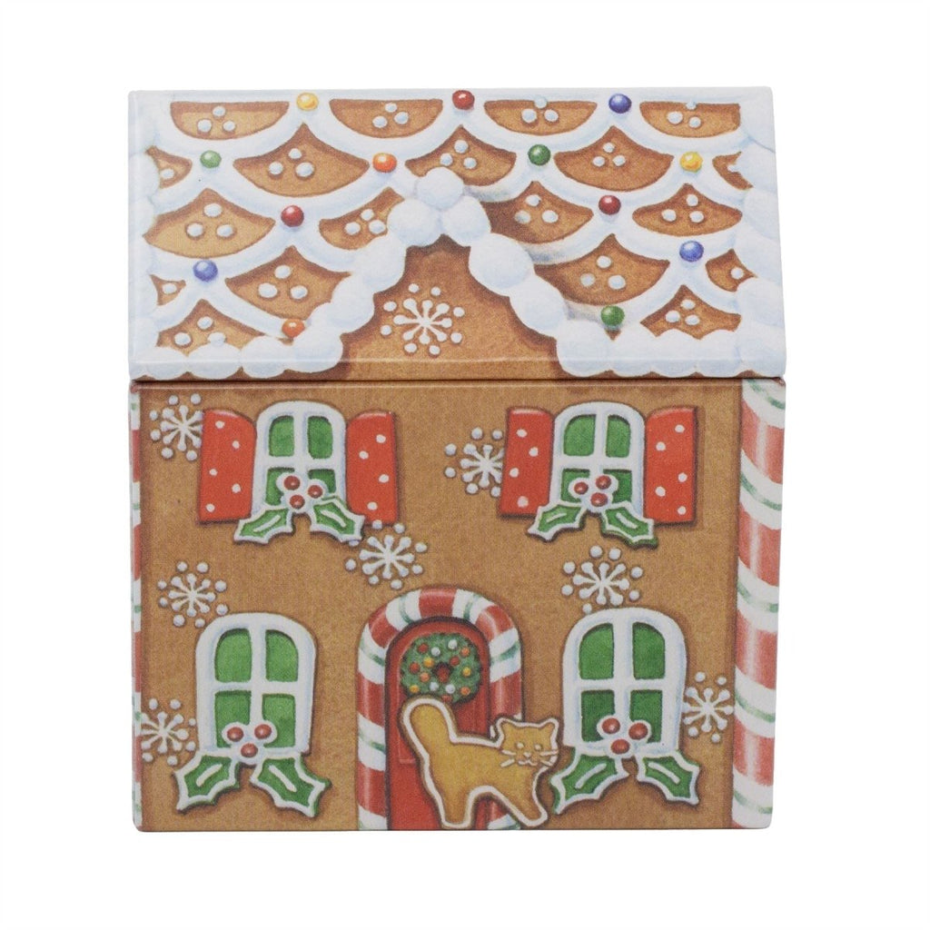 Dana Kubrik Small Gingerbread House Tin | Festive Christmas Storage Ti ...