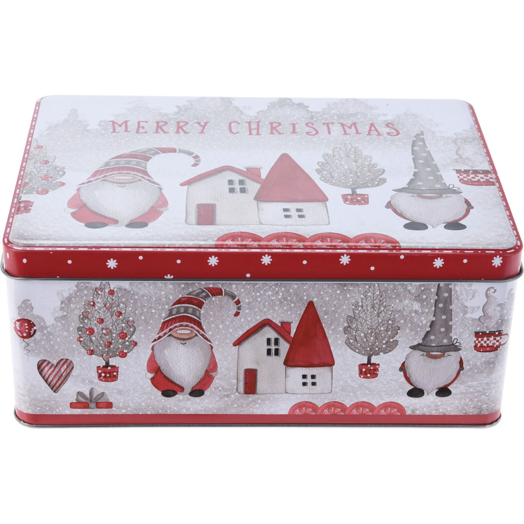 Gonk Christmas Biscuit Tin | Nordic Gnome Cookie & Cake Storage Tin ...