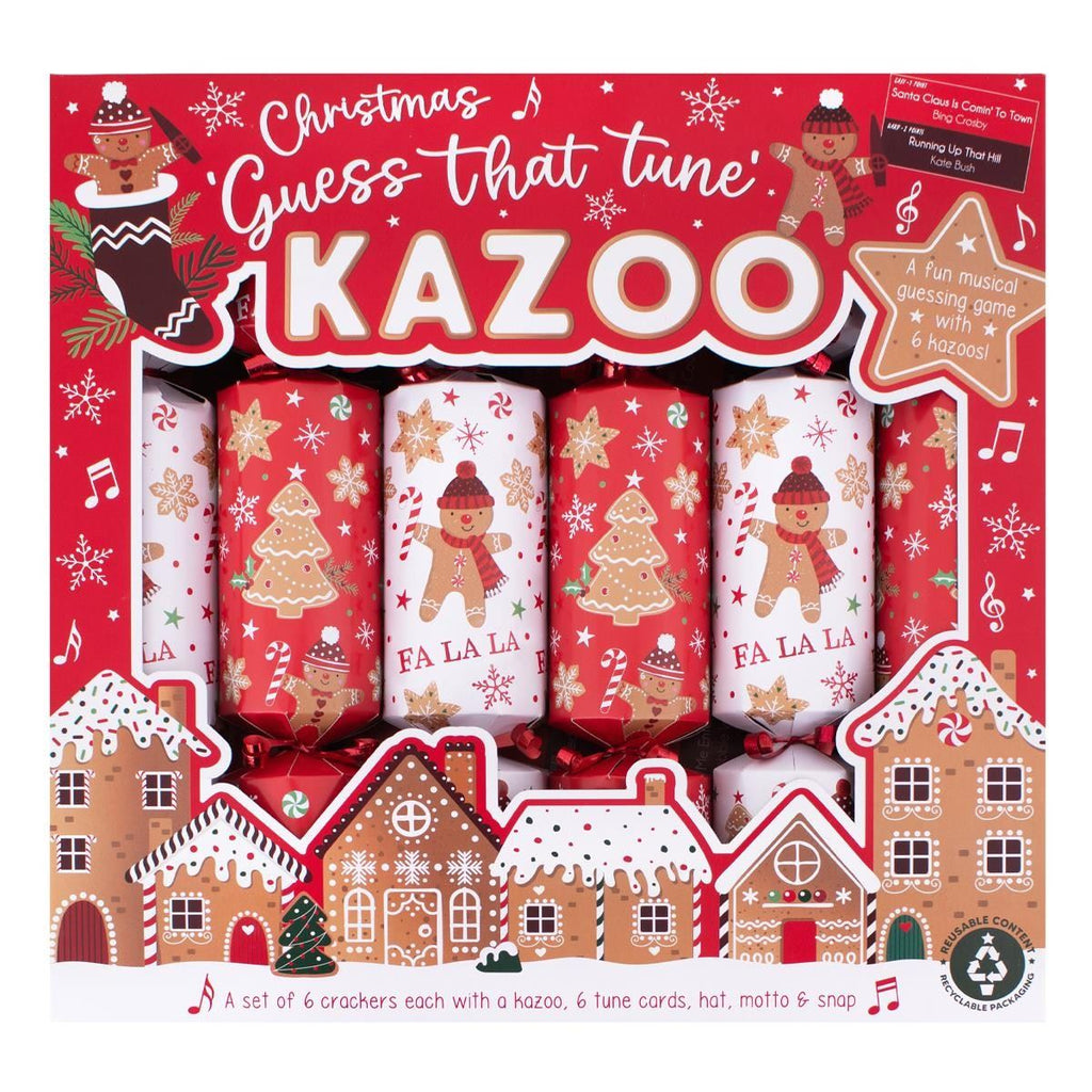 Gingerbread Kazoo Christmas Game Crackers | Set of 6 Musical Christmas ...