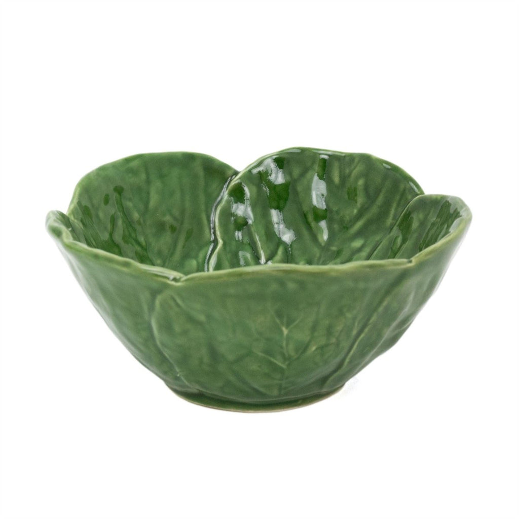 Green Leaf Bowl | Ceramic Cabbage Serving Bowl for Snacks & Nibbles ...