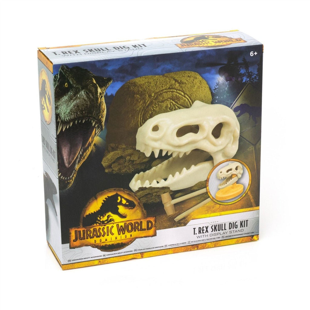 Jurassic World Dominion Dinosaur Skull Dig | T-Rex Dinosaur Dig Kit Di ...