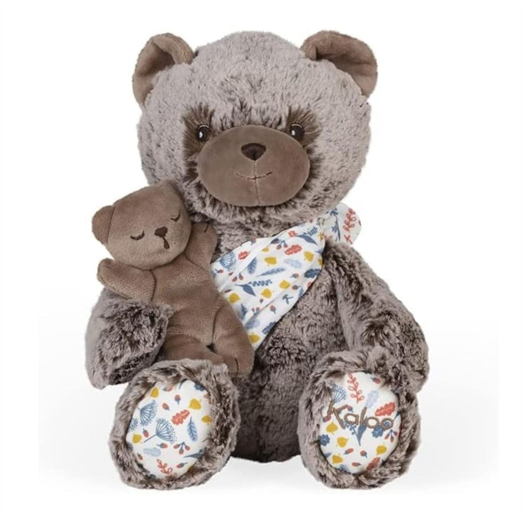 Kaloo Linoo Papa Oscar Daddy Bear Soft Toy 35cm | Plush Dad & Baby Bea ...
