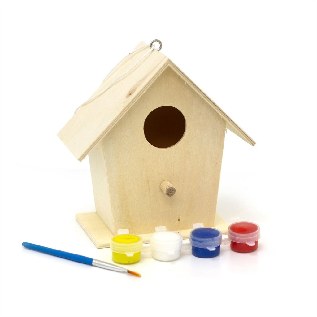 Kids Paint Your Own Birdhouse Kit | DIY Wooden Bird Box Craft Set for ...