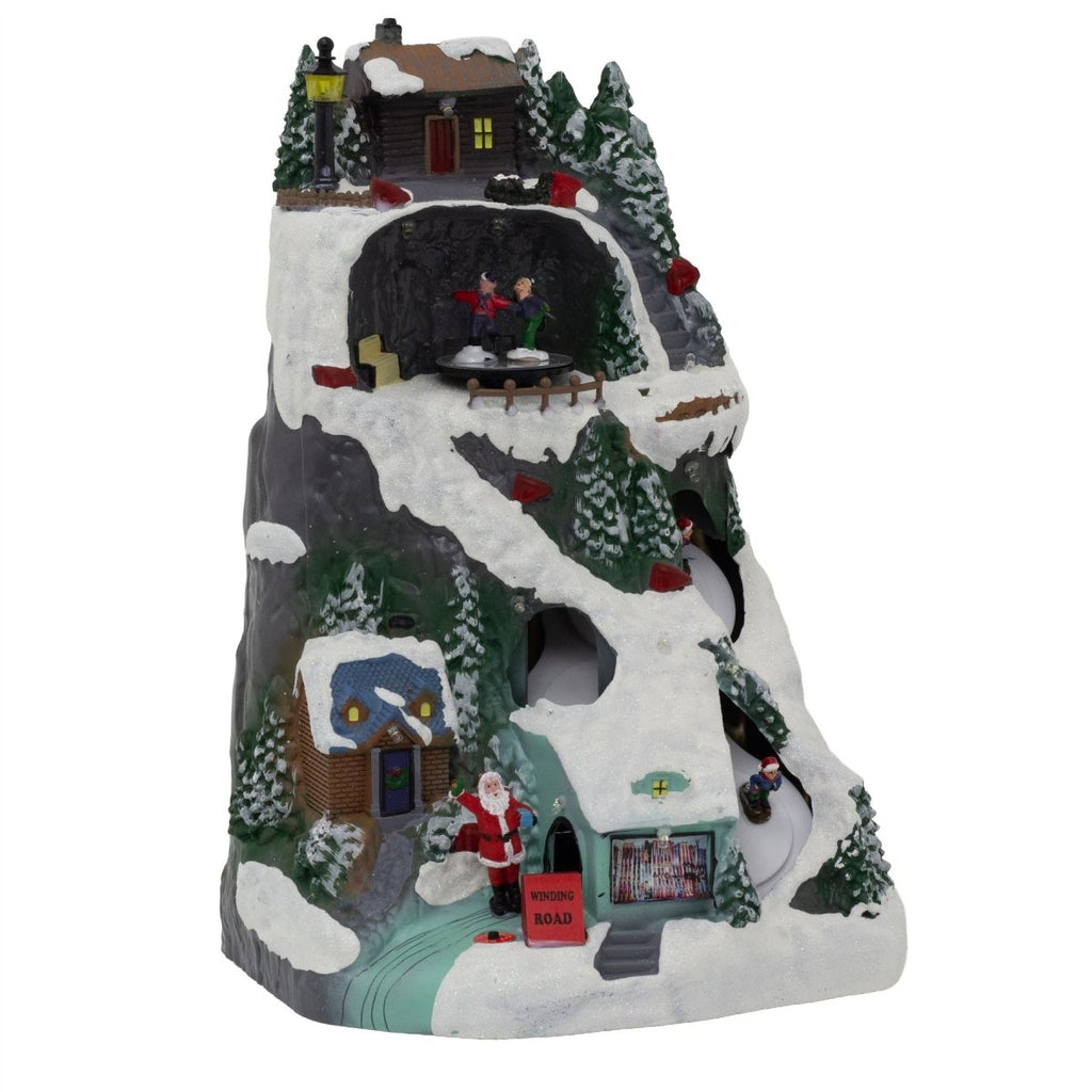 LED Ski Slope | Illuminated LED Christmas Ornament with Movement - 30c ...