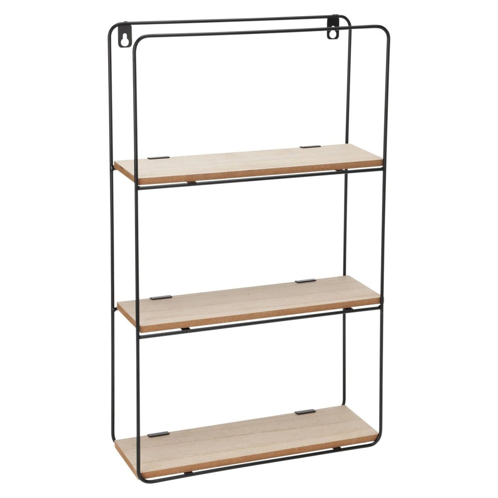 Modern Black Metal Wire Wall Shelf | Wall Mounted Storage & Display Un ...