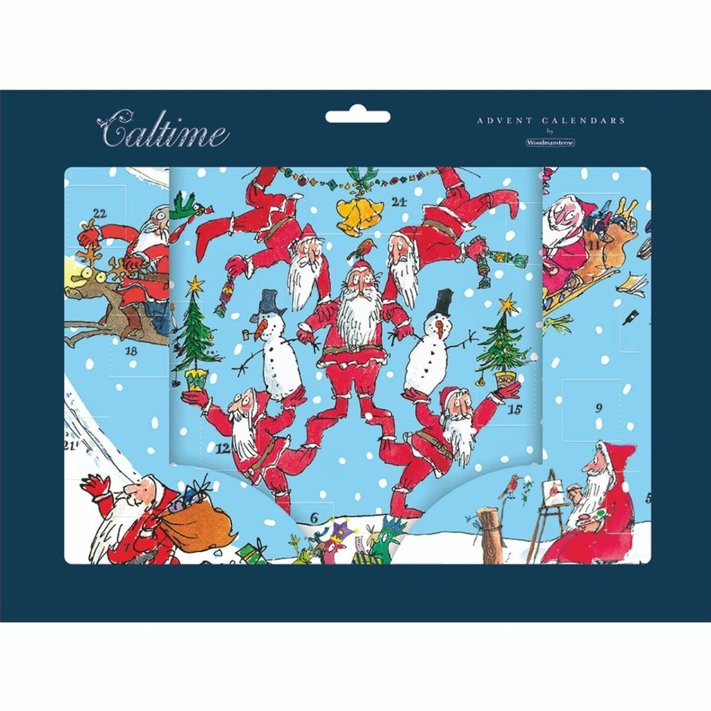 Quentin Blake Active Santa Christmas Advent Calendar 3D Fold-Out Adven ...