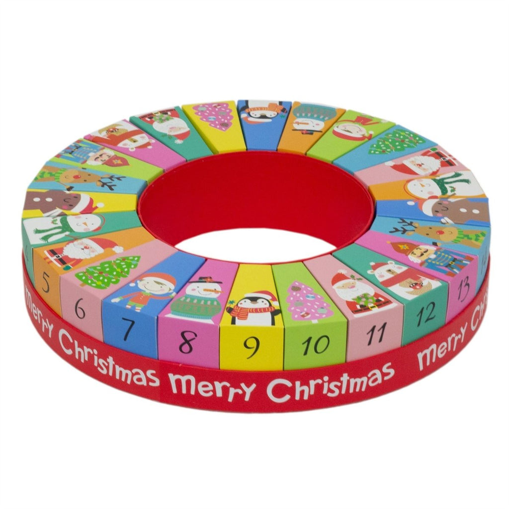 Round Fill Your Own Christmas Advent Calendar | Reusable Festive Wheel ...