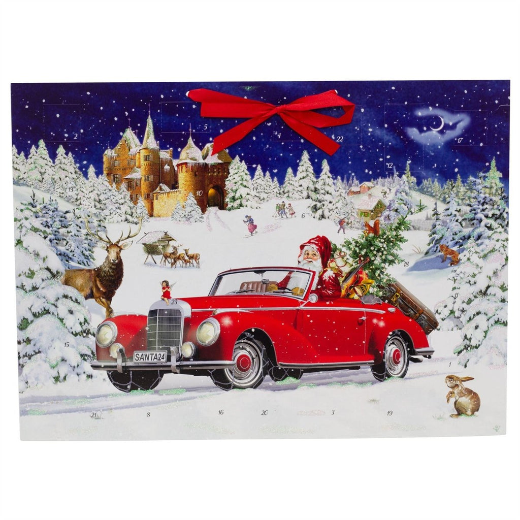 Santa Road Trip Advent Calendar | Father Christmas in Car with 24 Glit ...