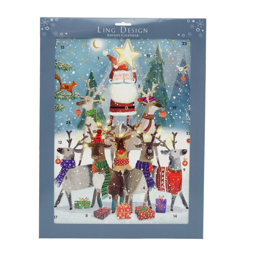 Santa's Helpers Christmas Advent Calendar | Reindeer Advent Calendar ...