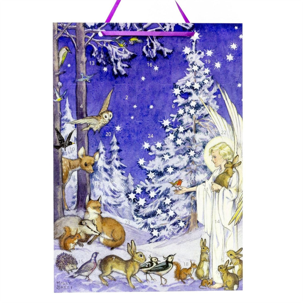 Woodland Angel Christmas Advent Calendar | Traditional Picture Advent ...