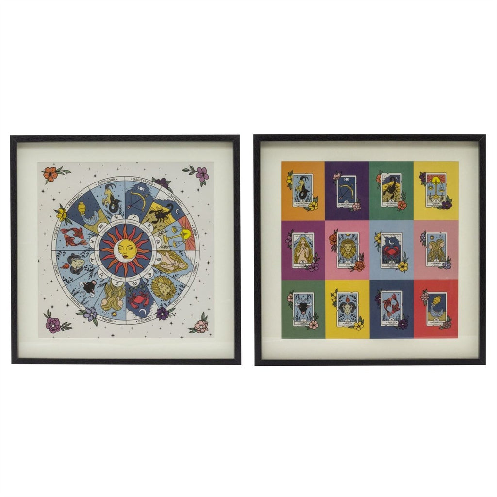 Zodiac Framed Wall Art | Astrological Chart Wall Art Star Sign Horosco ...