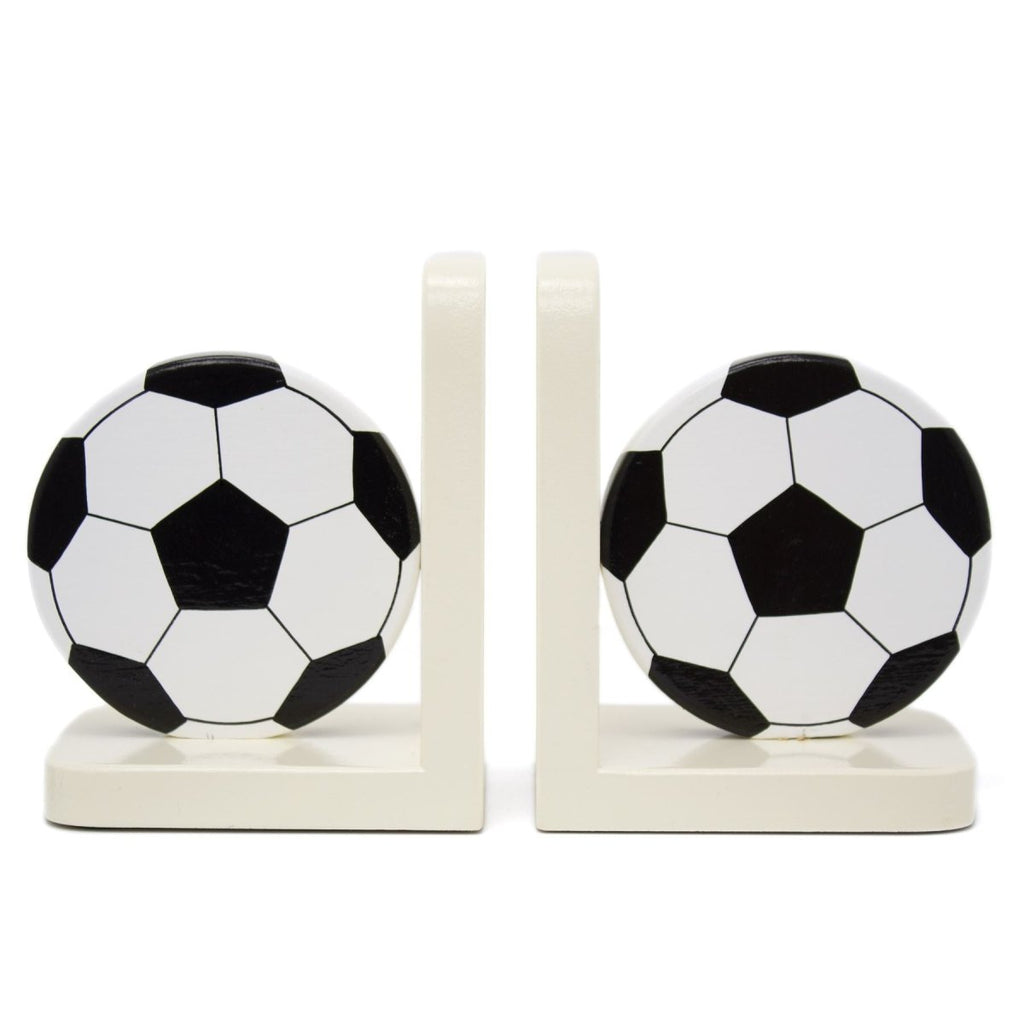 Football Soccer Ball Wooden Bookends For Kids | Childrens Book Ends ...